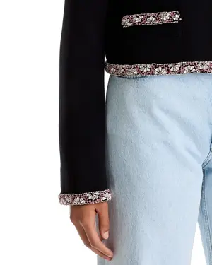 Cinq À Sept Sunburst Stacked Collarless Jacket