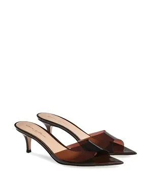 GIANVITO ROSSI Elle 55 Mules - Brown