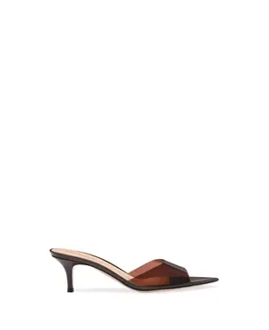 GIANVITO ROSSI Elle 55 Mules - Brown