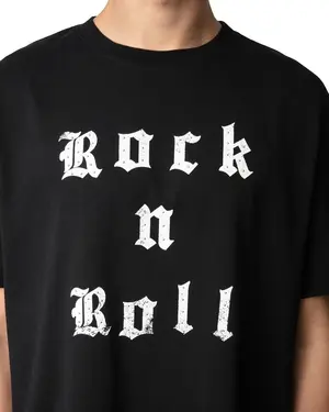 Zadig&Voltaire Teddy Cotton Studded Rock N Roll Graphic Tee