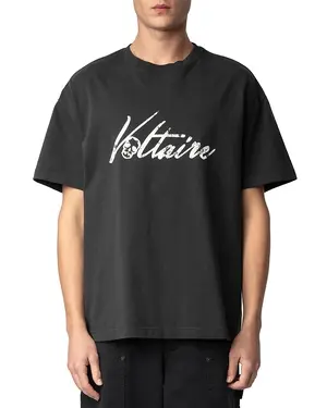 Zadig&Voltaire Teddy Cotton Voltaire Graphic Tee Carbone
