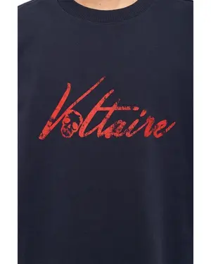 Zadig&Voltaire Teddy Cotton Voltaire Graphic Tee - Encre