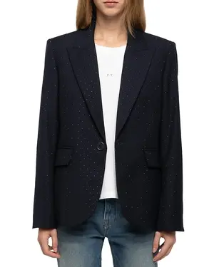 Zadig&Voltaire Valse Tailleur Embellished Blazer - Encre