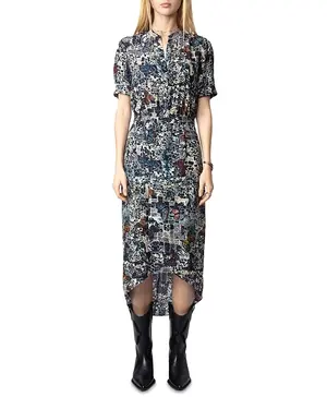 ZADIG&VOLTAIRE Rimaz Soft Butterfly Print Dress