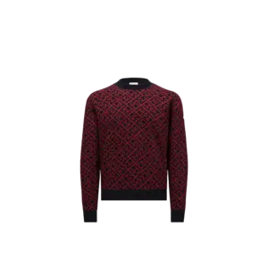 Moncler Monogram Cotton Jacquard Sweater