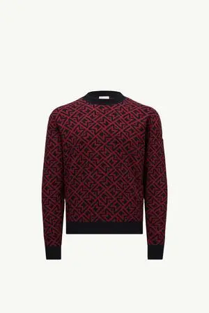 Moncler Monogram Cotton Jacquard Sweater