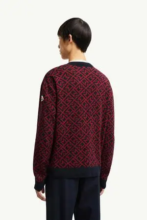 Moncler Monogram Cotton Jacquard Sweater