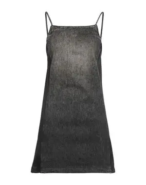 DIESEL® Cotton Hemp Mini Dress - Black