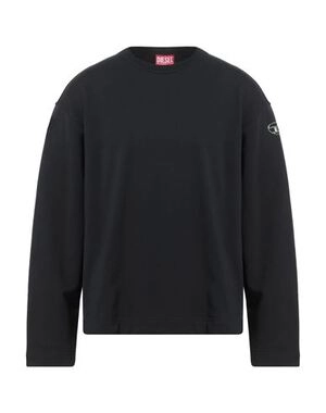 DIESEL® Cotton Fleece Sweatshirt - Black