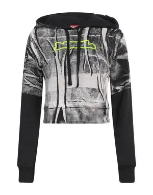 DIESEL® Cotton French Terry Sweatshirt - Black