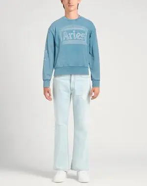 Aries Cotton Fleece Sweatshirt - Blue
