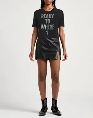 Moschino T-shirt With Print And Crystals