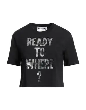 Moschino T-shirt With Print And Crystals