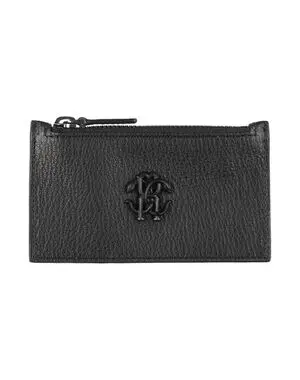 Roberto Cavalli Coin Purse Leather - Black
