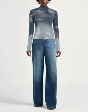 DIESEL® Turtleneck Cotton Knit Top