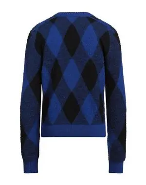 Burberry Wool Geometric-print Sweater - Blue