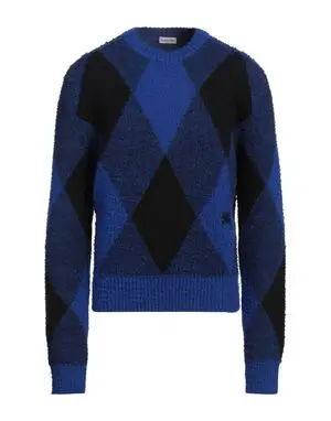 Burberry Wool Geometric-print Sweater - Blue
