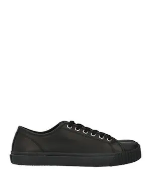 MAISON MARGIELA Leather Low-top Sneakers - Black