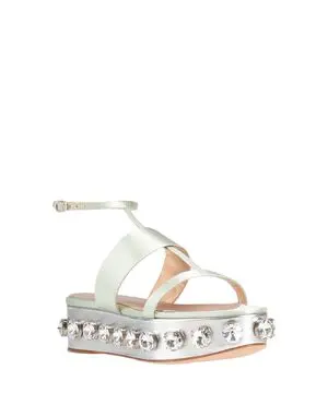 Giambattista Valli Strappy Flatform Sandals - Green