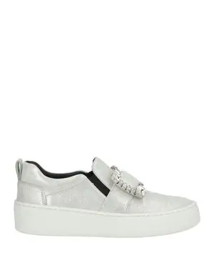SERGIO ROSSI Leather Sneakers - Grey