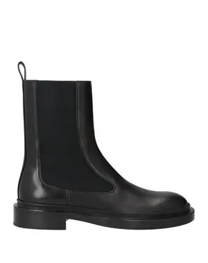 JIL SANDER Leather Chelsea Boots - Black