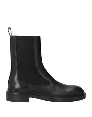 JIL SANDER Leather Chelsea Boots - Black