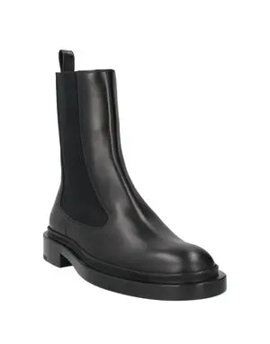 JIL SANDER Leather Chelsea Boots - Black