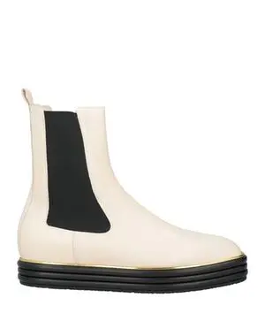 Women's White Wedge Boots