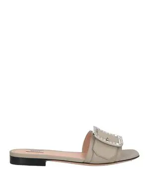 Bally Lambskin Embellished Slide Sandals