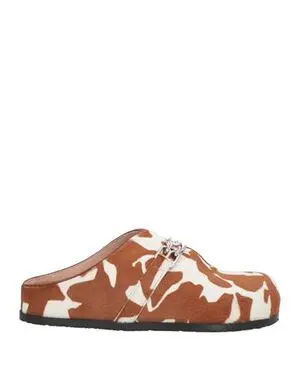 Bally Calfskin Mules - Camel