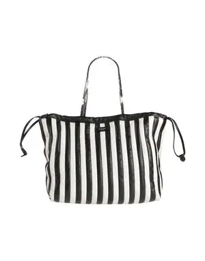 Moschino Leather Striped Tote