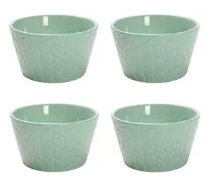 TEMP-TATIONS Carved Willow Set Of 18-oz Cereal Bowls - One-color