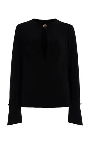 Brandon Maxwell The Marla Jersey Tunic Top