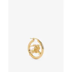 Burberry Equestrian Knight Hoop Earrings - Gold