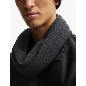 BOSS Wool-blend Scarf And Beanie Hat Set