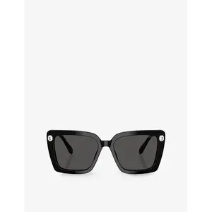 SWAROVSKI Sk6032 Square Sunglasses - Black