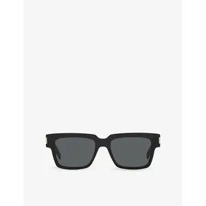 Saint Laurent Sl 732 Square-frame Sunglasses - Black