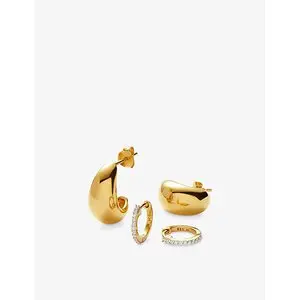 MISSOMA Dome Pave Earring Set - Gold