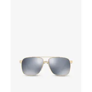 Versace Ve2174 Square-frame Sunglasses - Gold