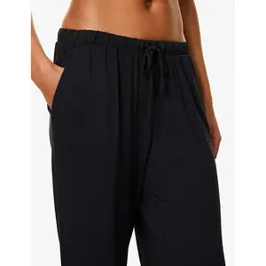 Eberjey Gisele Relaxed Modal-jersey Pyjama Set - Black