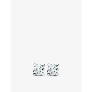 Tiffany & Co. Solitaire Diamond Stud Earrings - Platinum