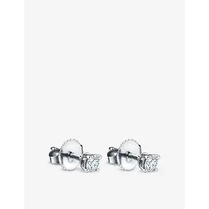 Tiffany & Co. Solitaire Diamond Stud Earrings