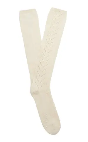 Valentino Garavani Cotton Knee Socks - Neutral