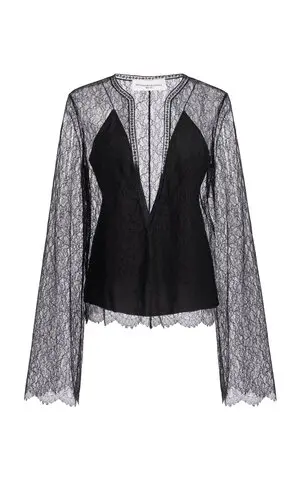 Black Lace Blouse Blouses