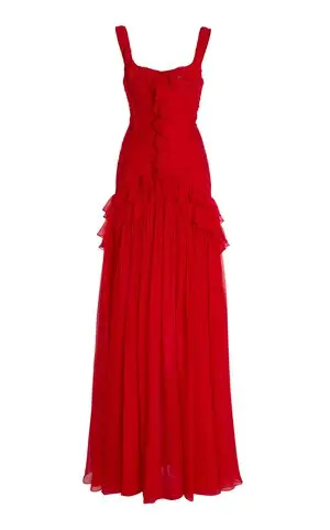 Carolina Herrera Gathered Evening Dresses