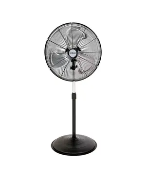 HURRICANE Pro Series 20 Inch High Velocity Oscillating Pedestal Stand Fan - Black