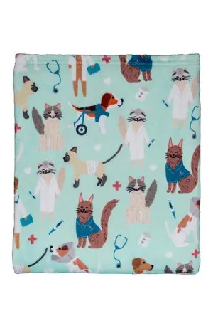 PUPPINGTON Pupper Snuggles Throw Blanket - Seaform Serenity
