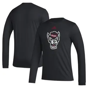 Adidas Nc State Wolfpack Primary Locker Logo Long Sleeve T-shirt