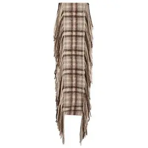 HOLZWEILER Tassel Scarf - Brown Check
