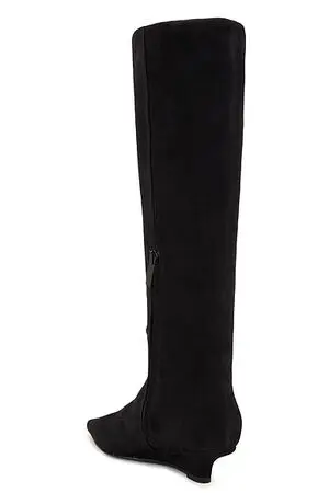 TOTEME Sharp Suede Knee High Boots